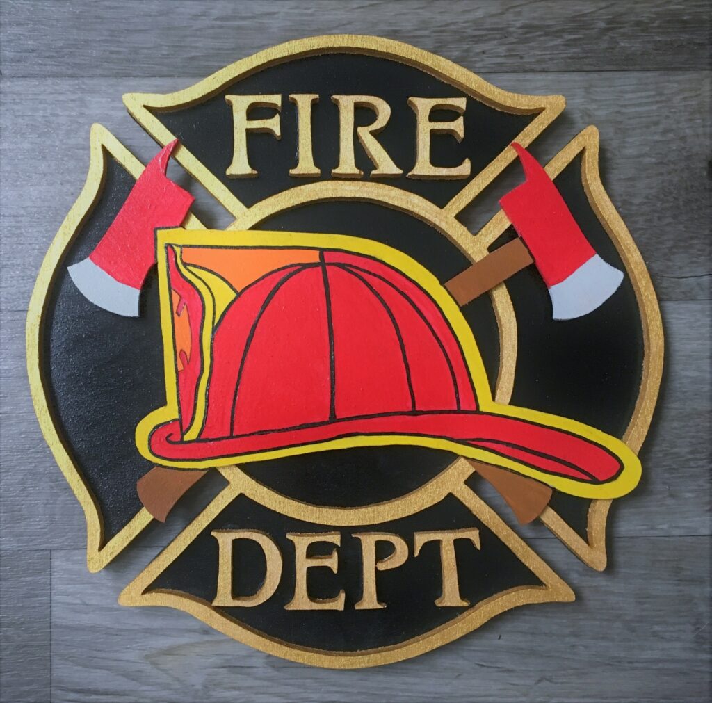Fire Department Logos – Wood Art by Tam